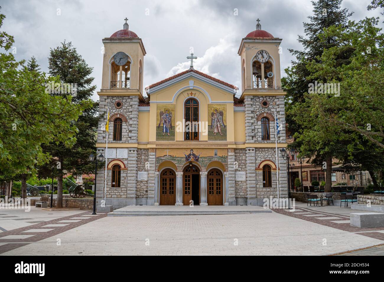 Kalavrita, Greece - June 6 2020: Church of Assumption of Theotokos at ...