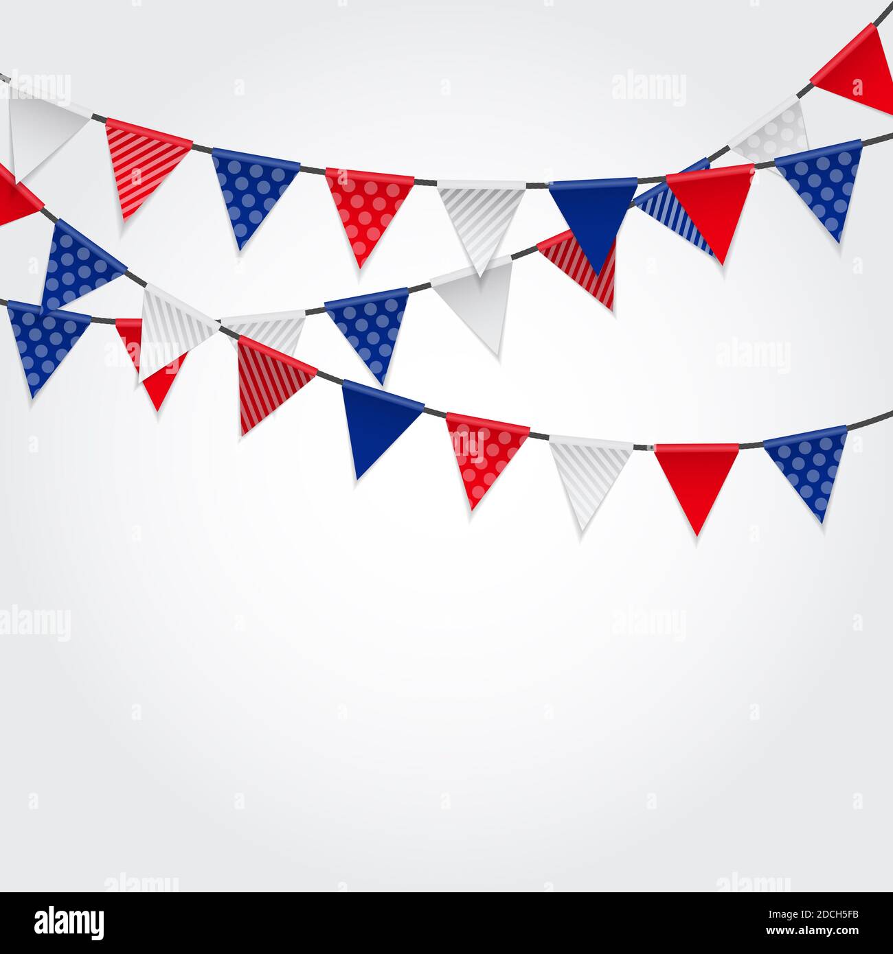 Party Background with Flags Illustration Stock Photo - Alamy