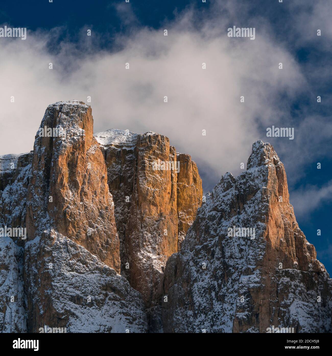 Sella Towers, Sella Pass, Dolomites, Unesco World Heritage Site, Italy ...