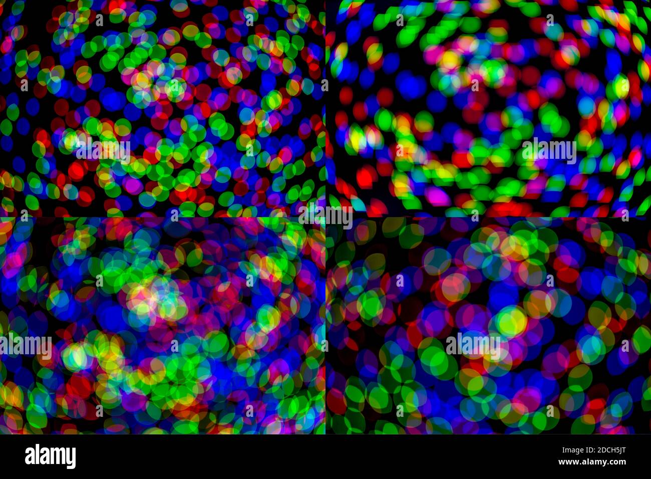 set of natural rgb lens blur on dark bokeh backgrounds Stock Photo - Alamy
