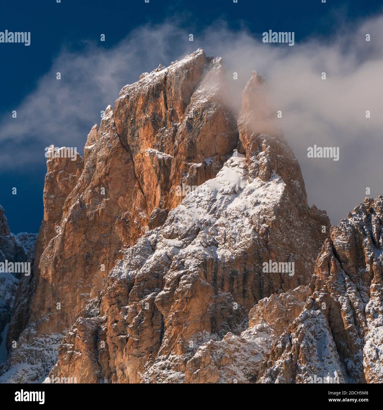 Sella Towers, Sella Pass, Dolomites, Unesco World Heritage Site, Italy ...