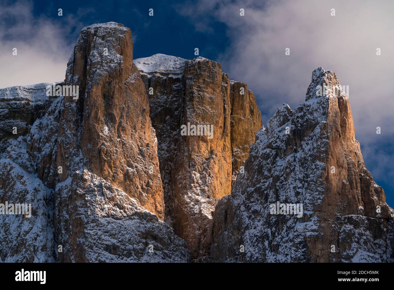 Sella Towers, Sella Pass, Dolomites, Unesco World Heritage Site, Italy ...