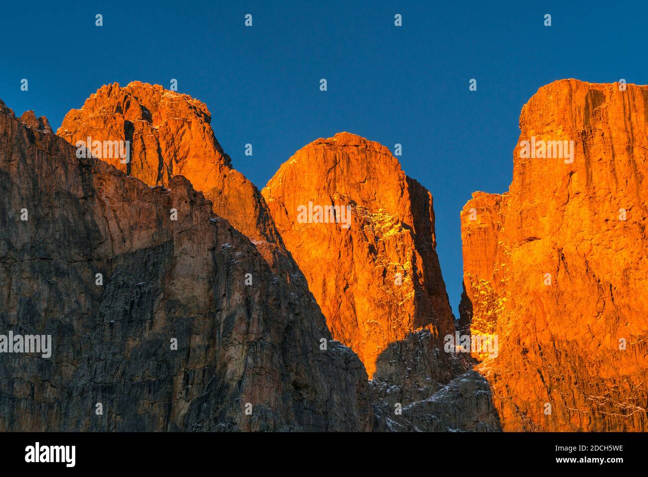 Sella Towers, Sella Pass, Dolomites, Unesco World Heritage Site, Italy ...