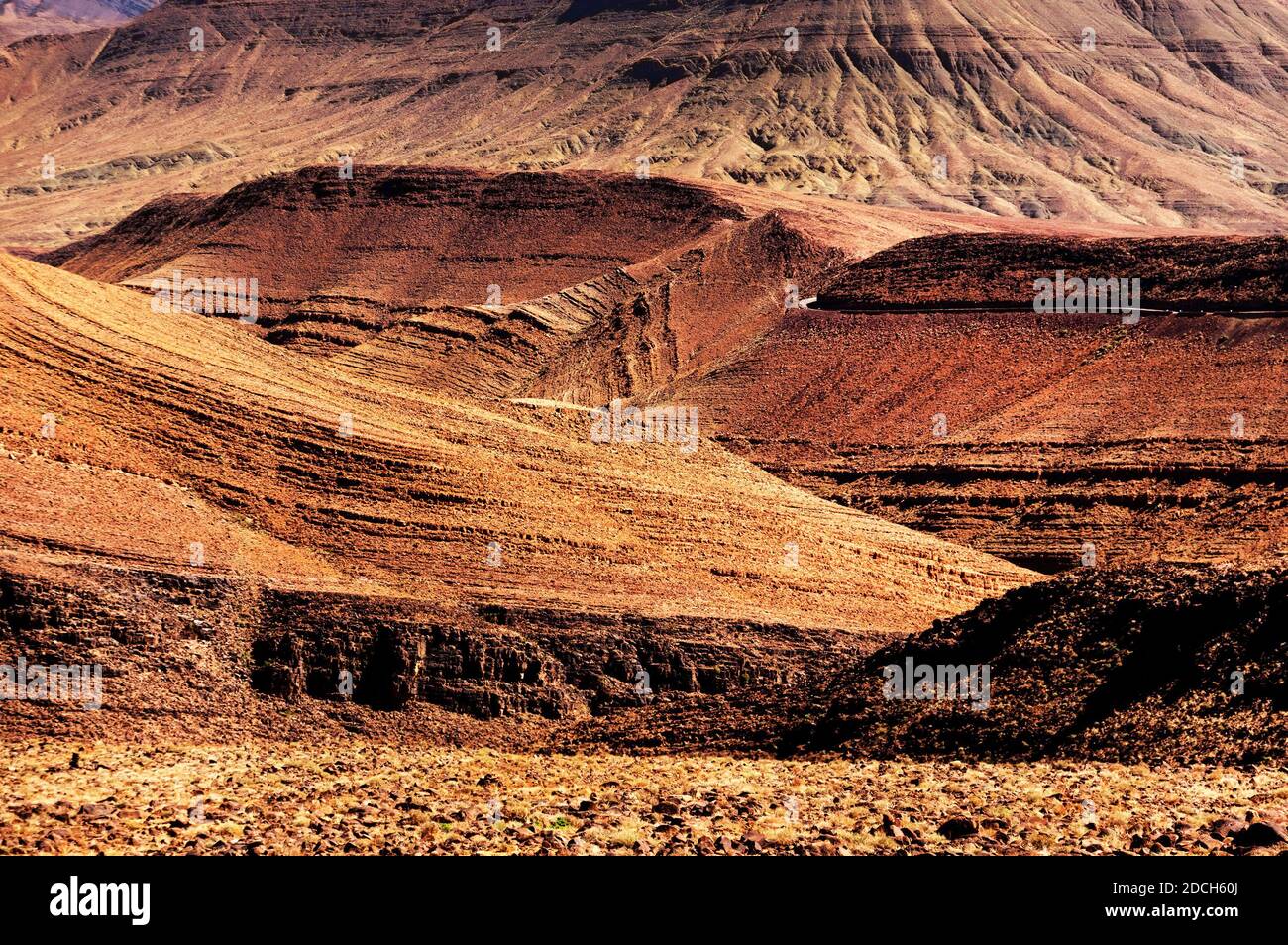 Alpine landscape of Atlas Mountains, South Morocco, Africa Stock Photo ...