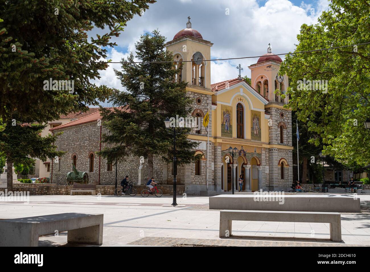 Kalavrita, Greece - June 6 2020: Church of Assumption of Theotokos at ...