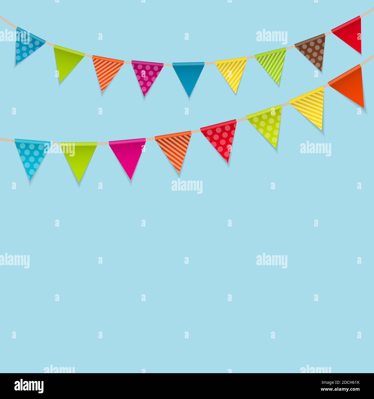 Party Background with Flags Illustration Stock Photo - Alamy