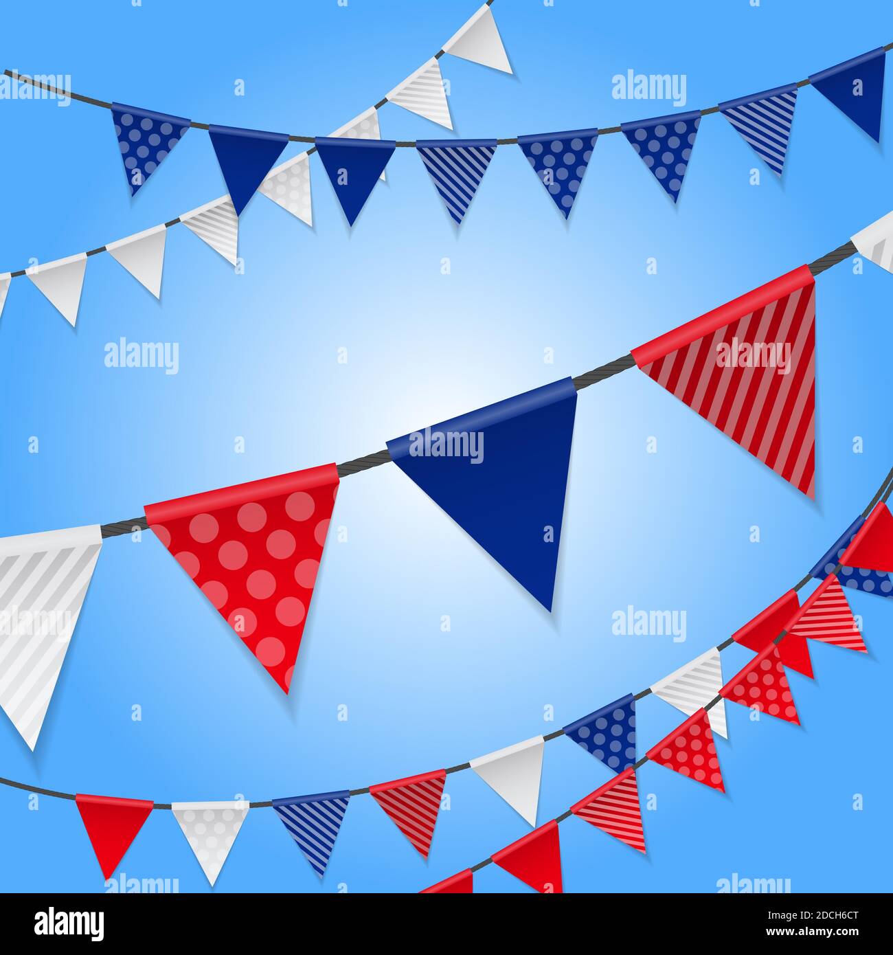 Party Background with Flags Illustration Stock Photo - Alamy