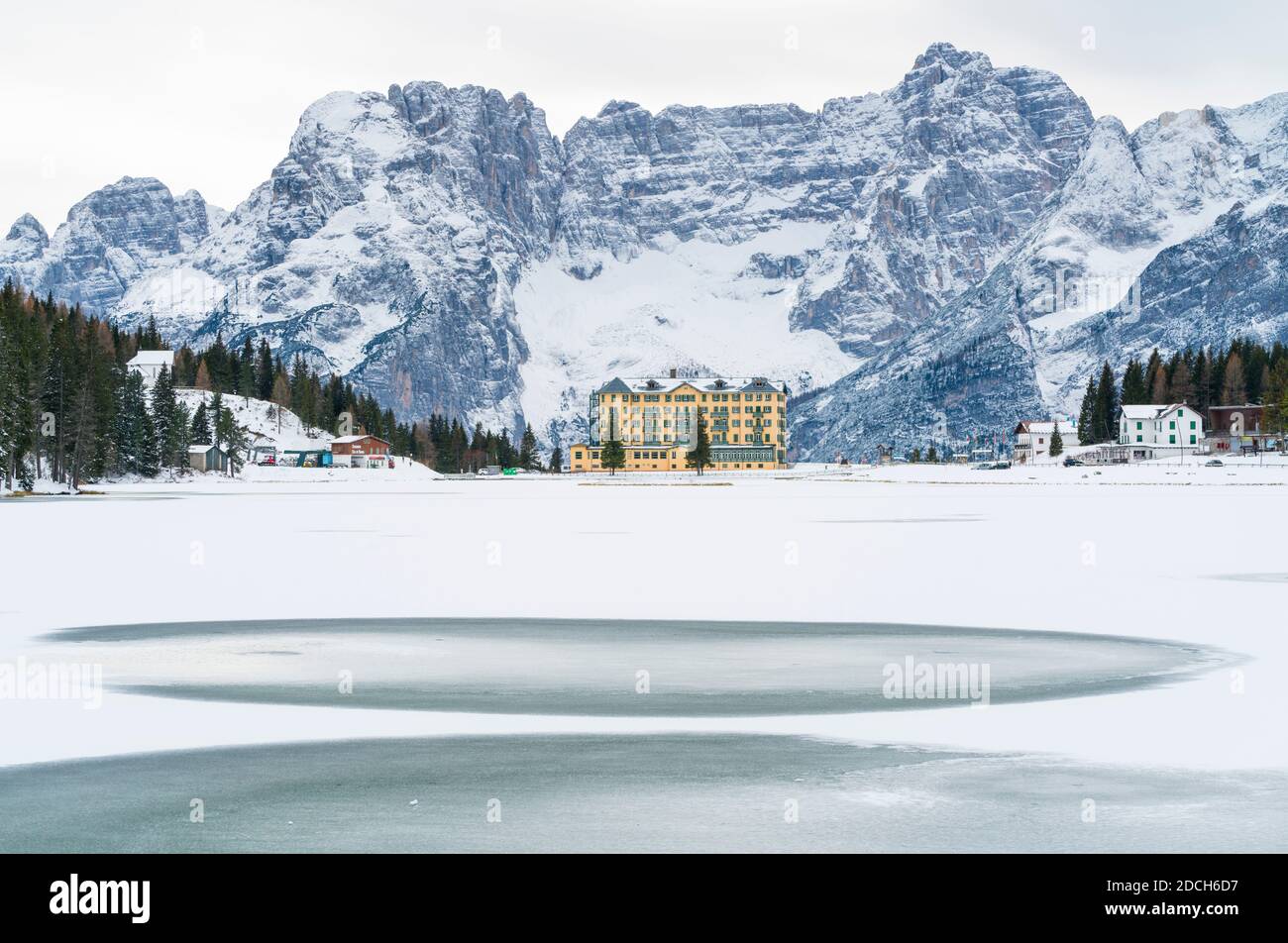 Lake Misurina, Belluno province, Dolomites, Unesco World Heritage Site ...