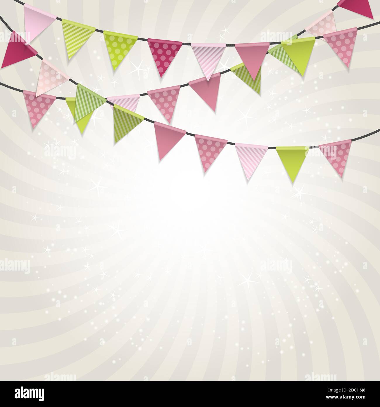 Party Background with Flags Illustration Stock Photo - Alamy