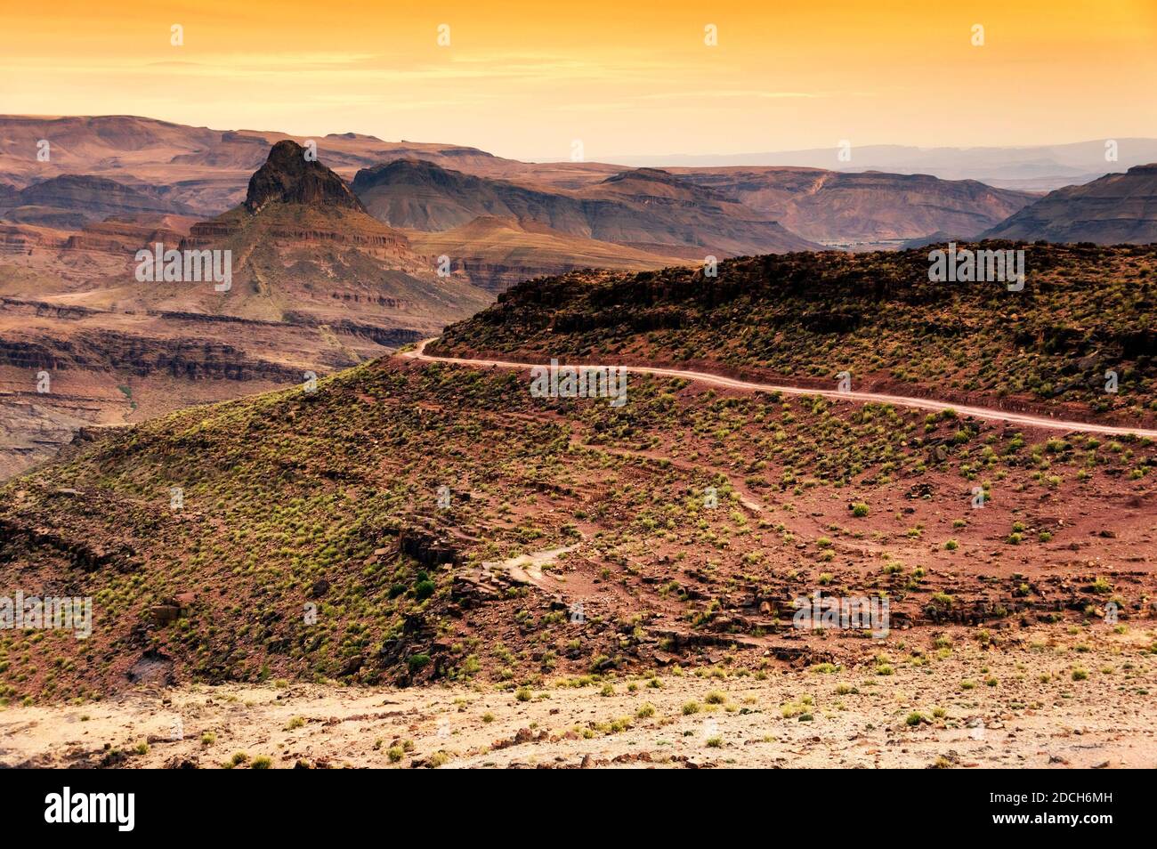 Alpine landscape of Atlas Mountains, South Morocco, Africa Stock Photo ...