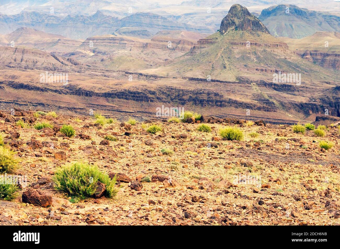 Alpine landscape of Atlas Mountains, South Morocco, Africa Stock Photo ...