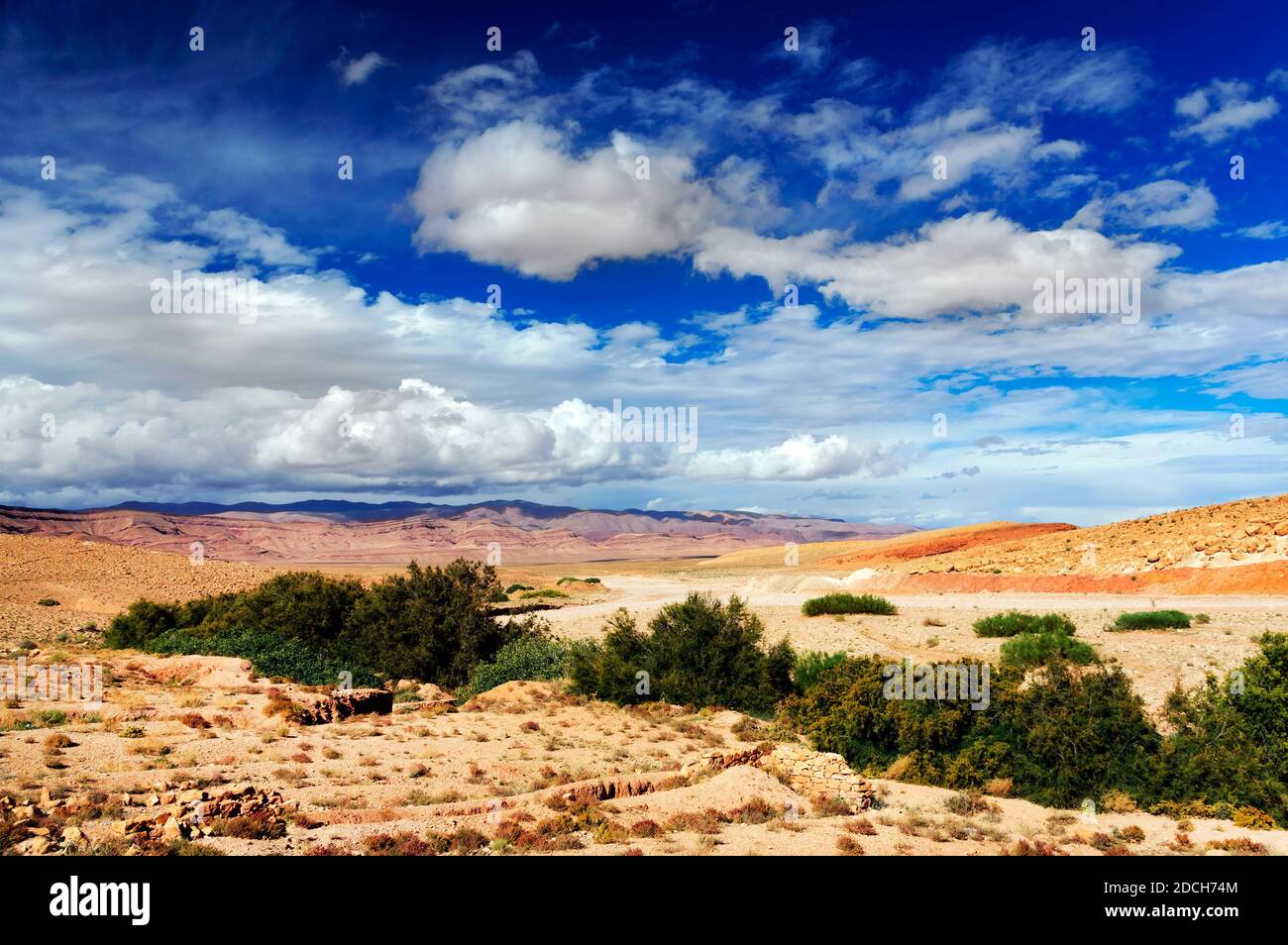 Alpine landscape of Atlas Mountains, South Morocco, Africa Stock Photo ...