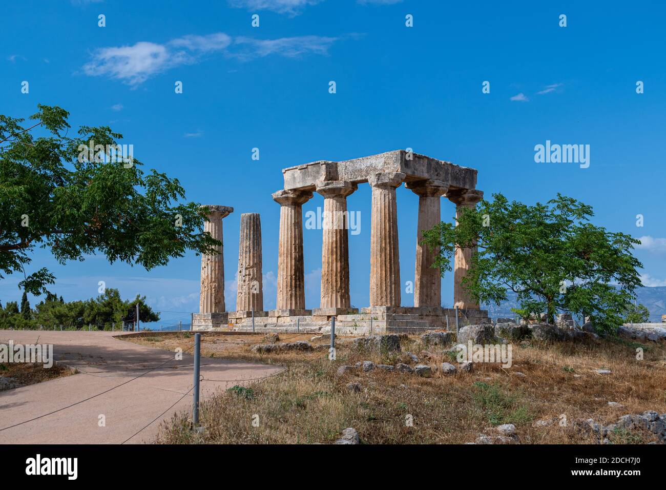 Temple of Apollo at Ancient Corinth Stock Photo - Alamy