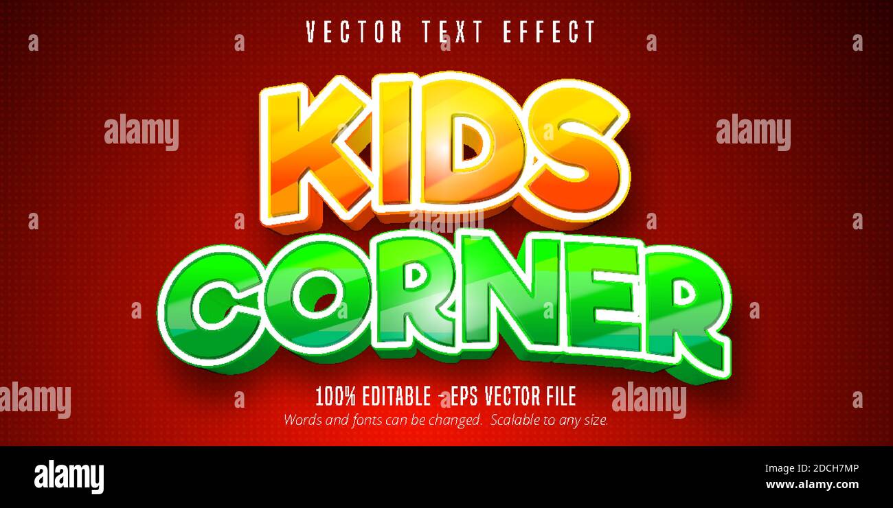 Kids corner sign Stock Vector Images - Alamy