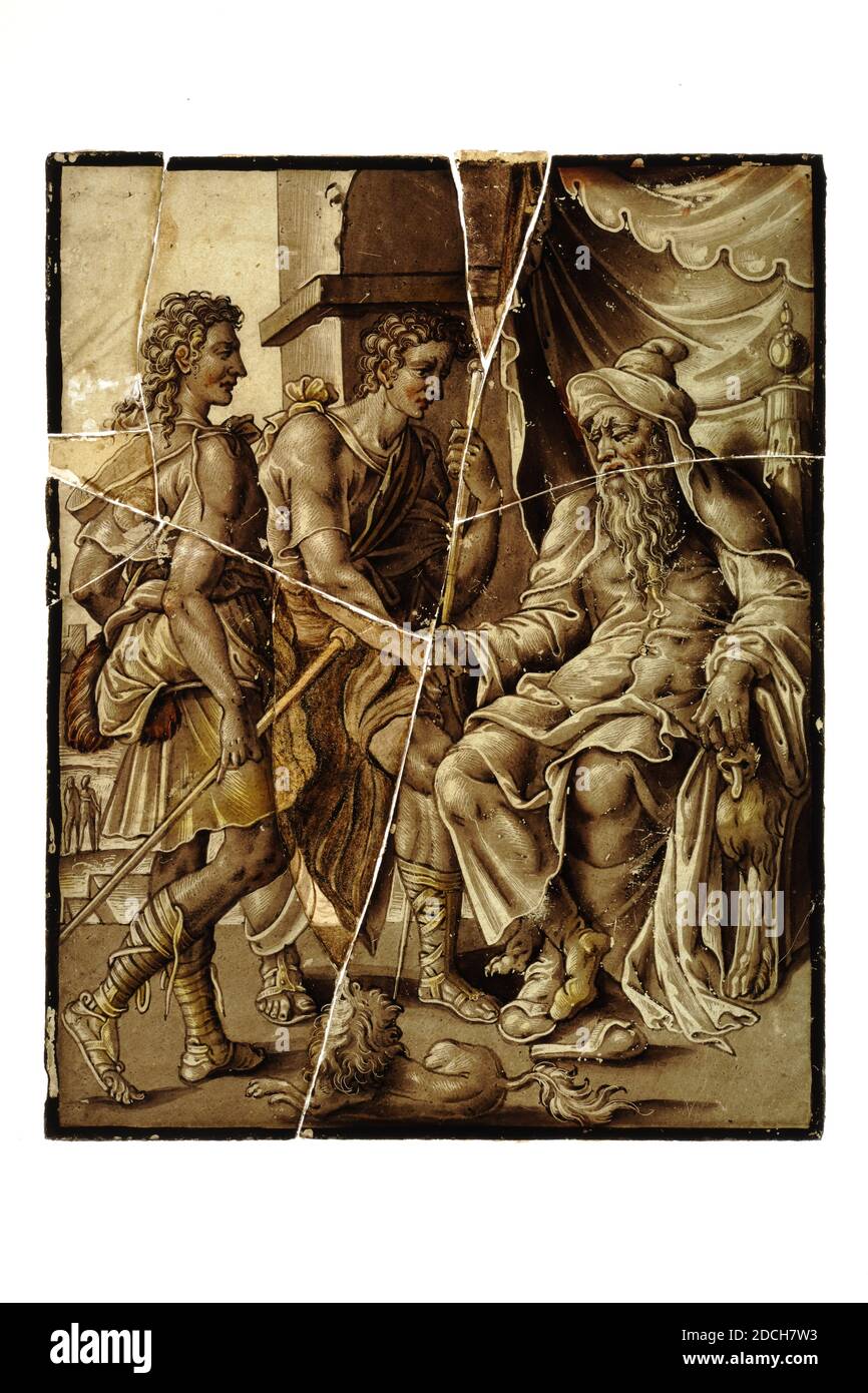 David and jonathan stained glass hi-res stock photography and images ...