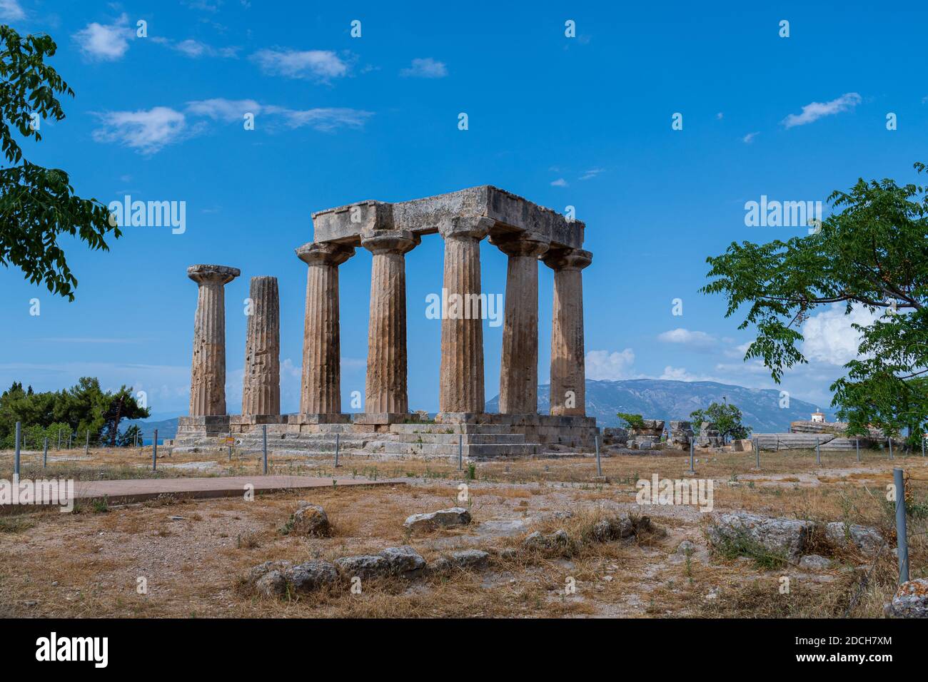 Temple of Apollo at Ancient Corinth Stock Photo - Alamy
