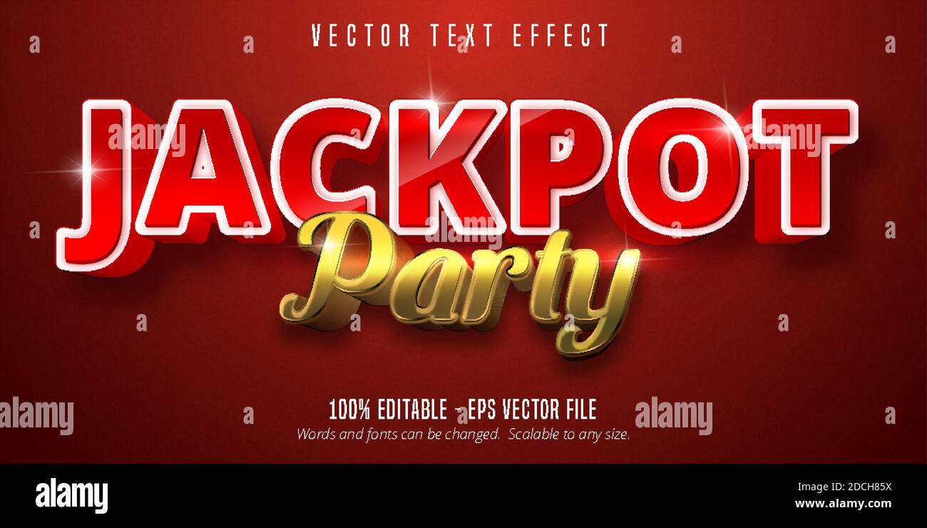 Luck text effect Stock Vector Images - Alamy