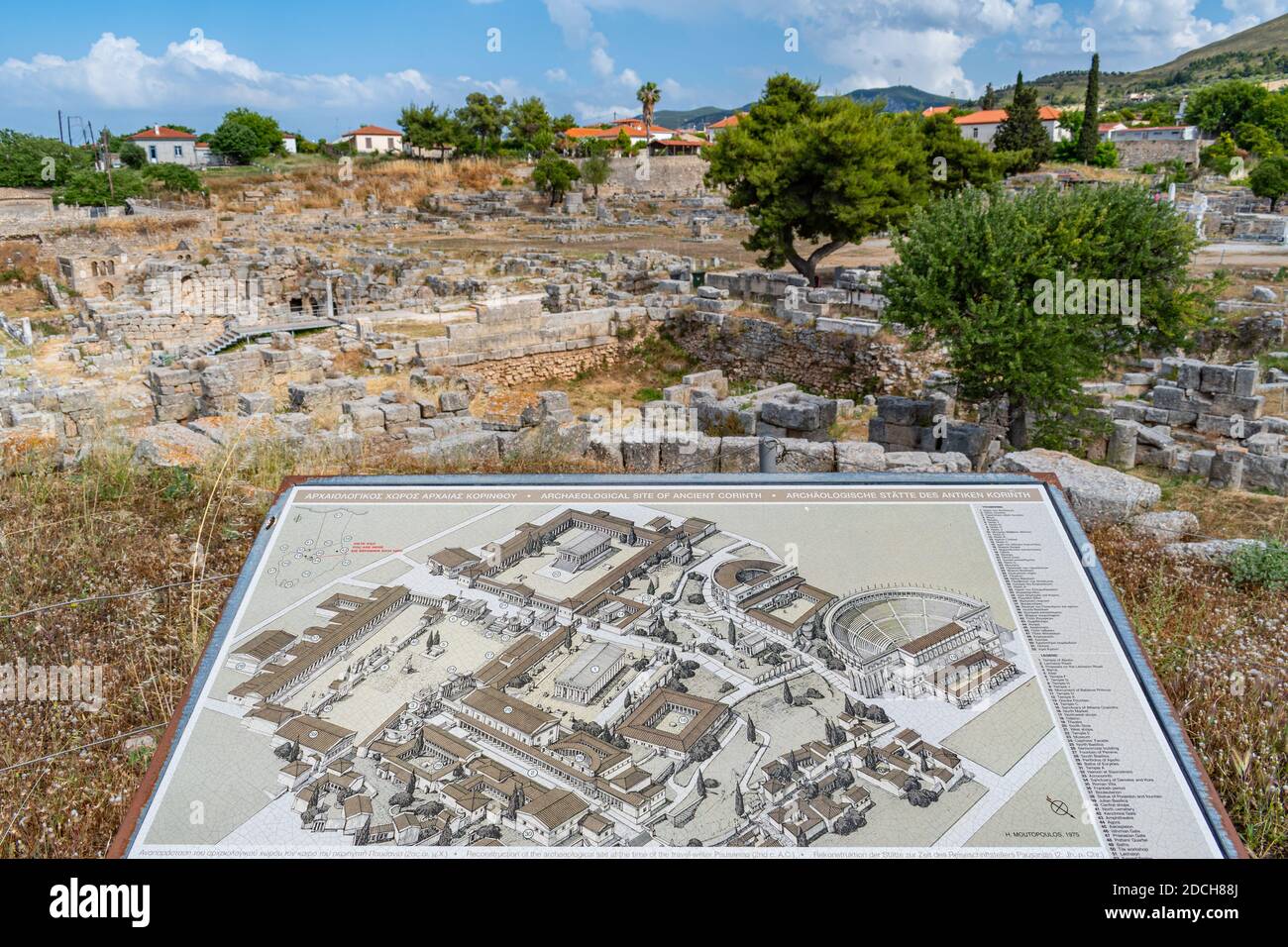 Korinthos greece map hi-res stock photography and images - Alamy
