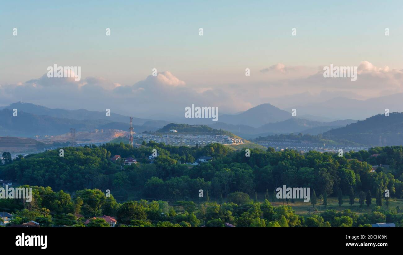 Scenic view of Seremban 2 and it's Hills Stock Photo - Alamy