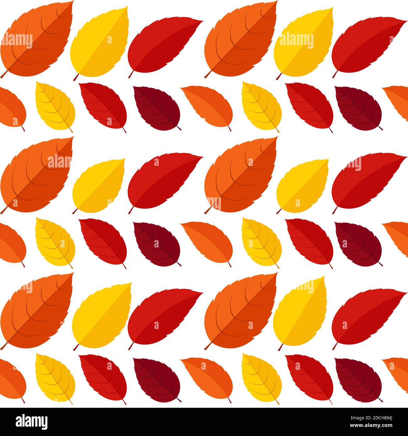 Autumn Leaves Seamless Pattern Background Illustration Stock Photo - Alamy