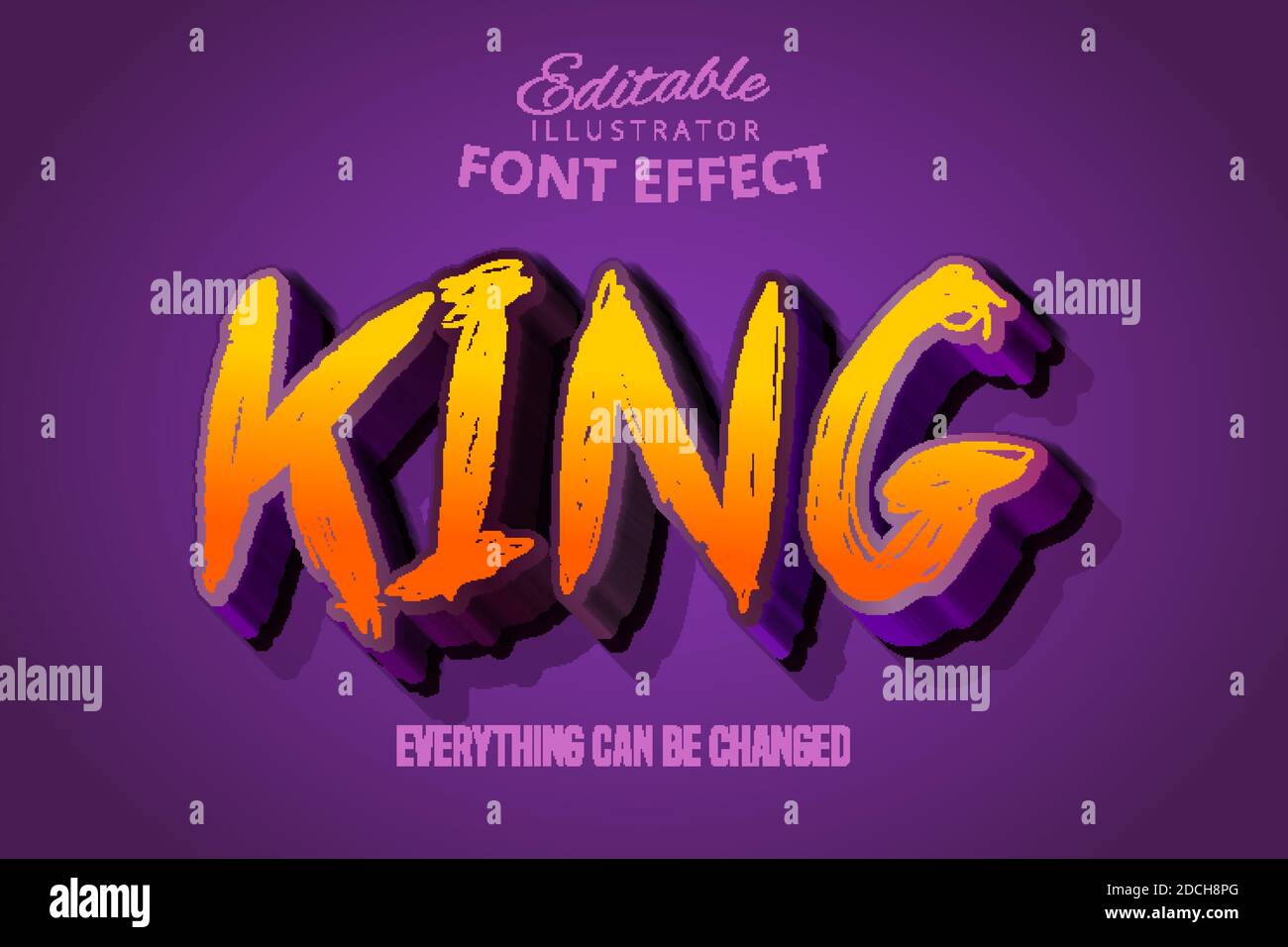 King 3d text hi-res stock photography and images - Alamy