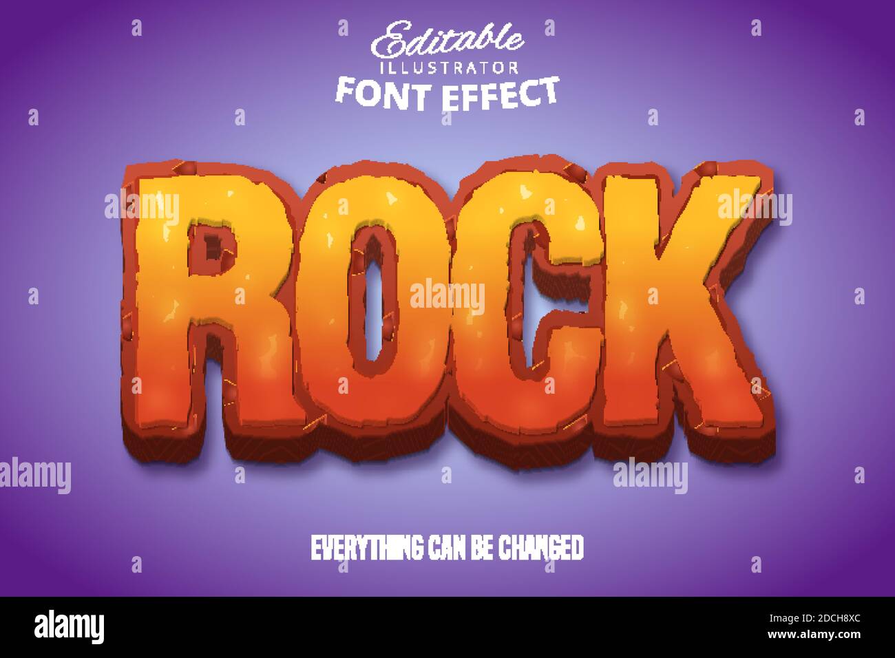 Rock font Stock Vector Images - Alamy