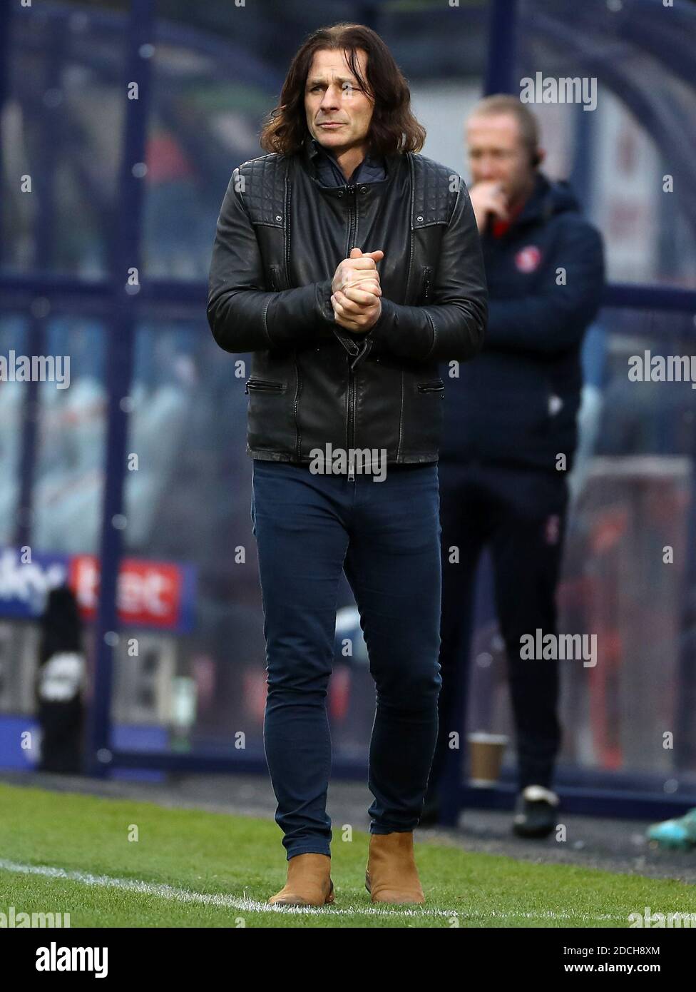 Wycombe Wanderers manager Gareth Ainsworth looks on during the Sky Bet ...