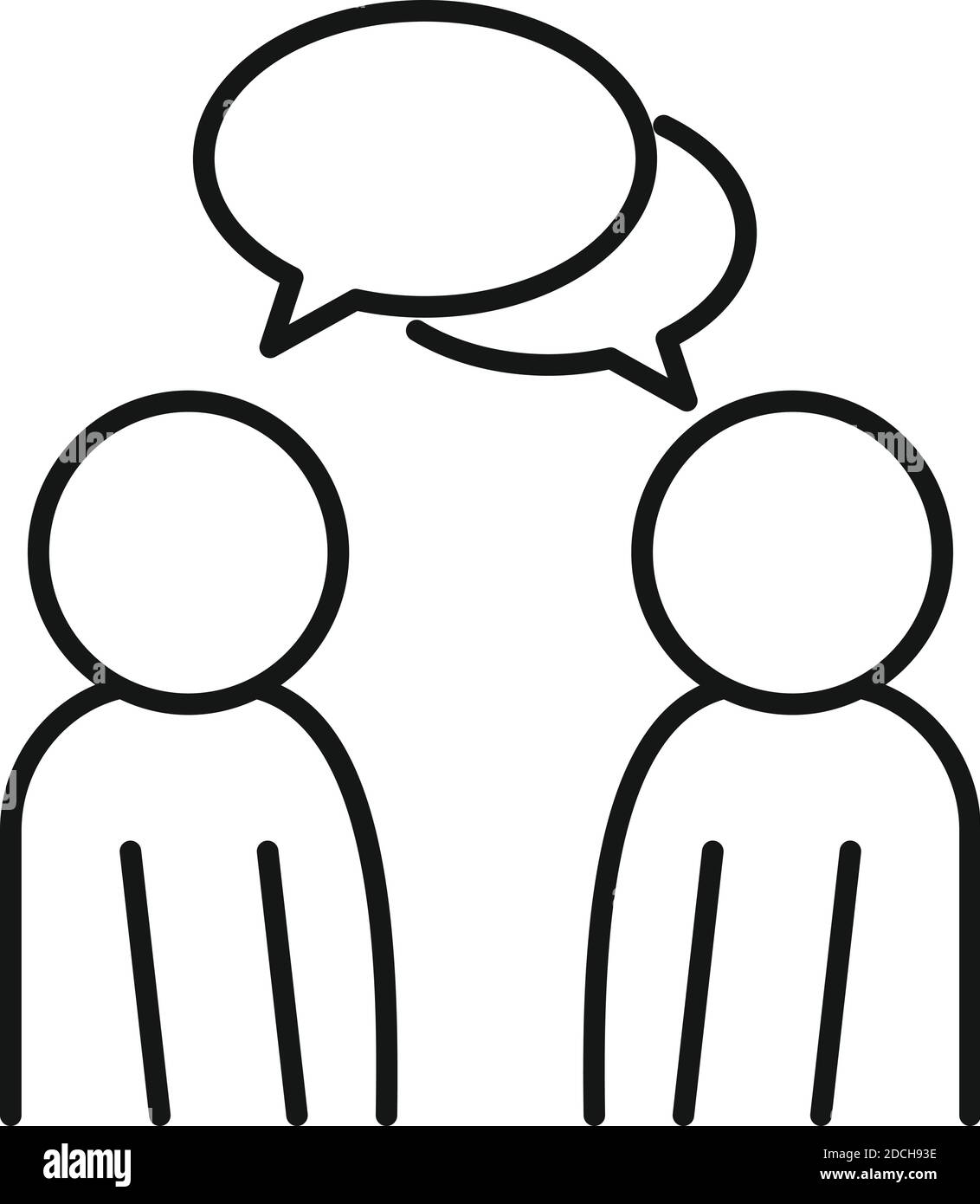 Conversation icon Black and White Stock Photos & Images - Alamy