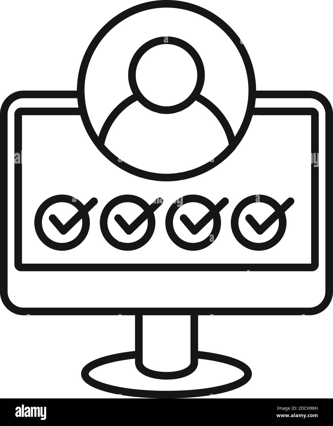 Hr planning outline vector Cut Out Stock Images & Pictures - Alamy