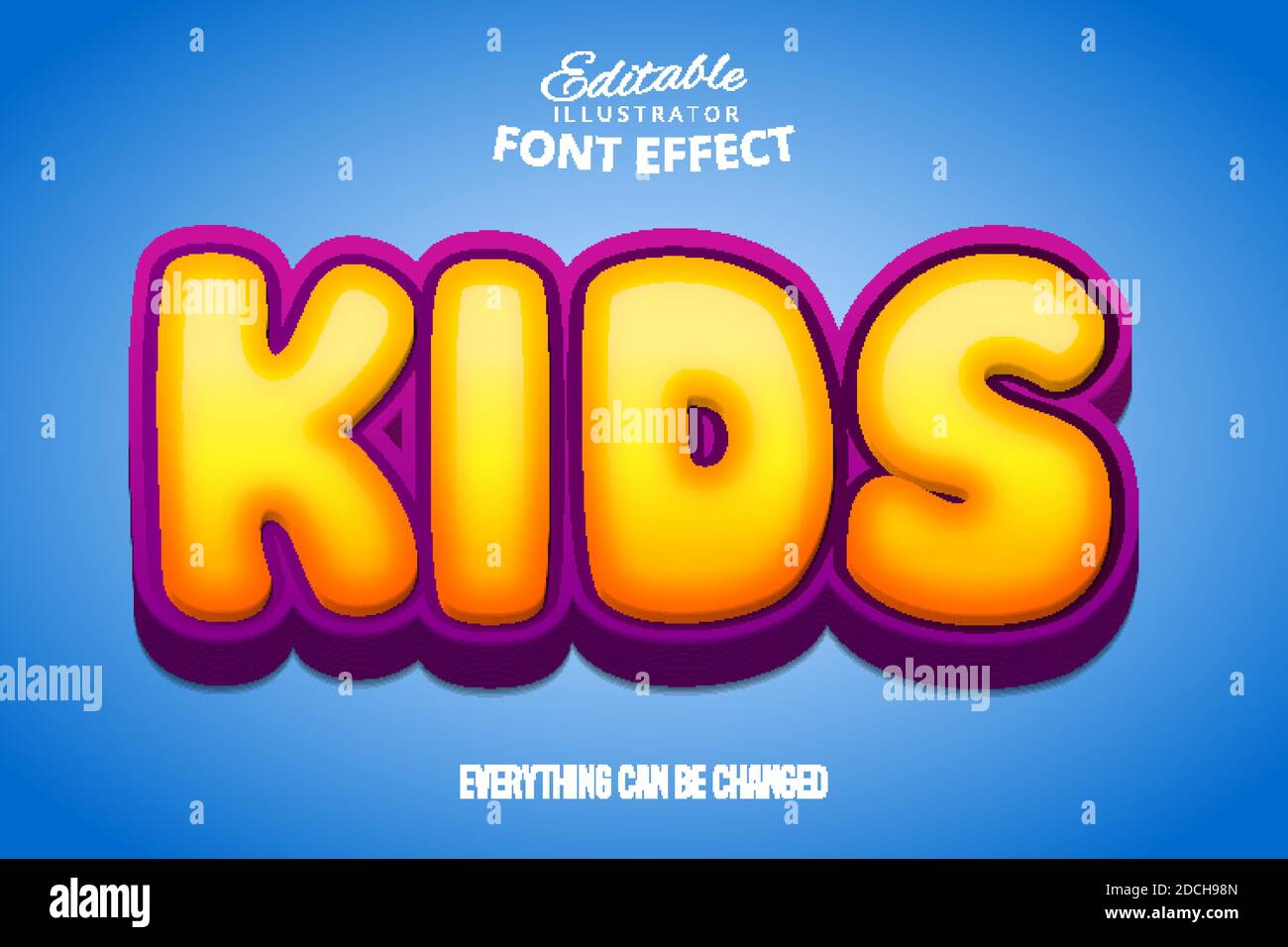Kids 3d text hi-res stock photography and images - Alamy
