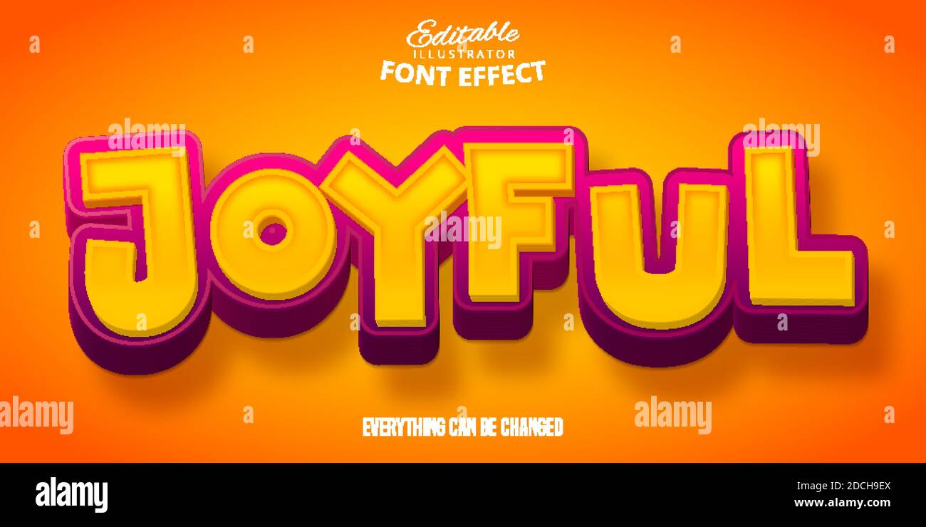 Joyful font hi-res stock photography and images - Alamy