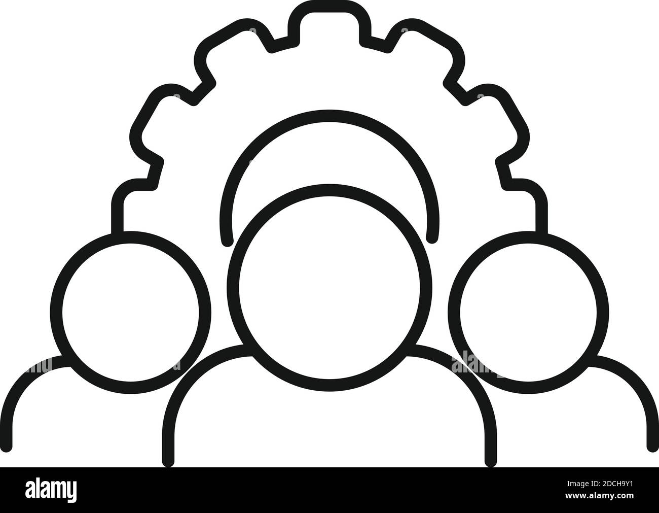Recruiter work group icon, outline style Stock Vector Image & Art - Alamy