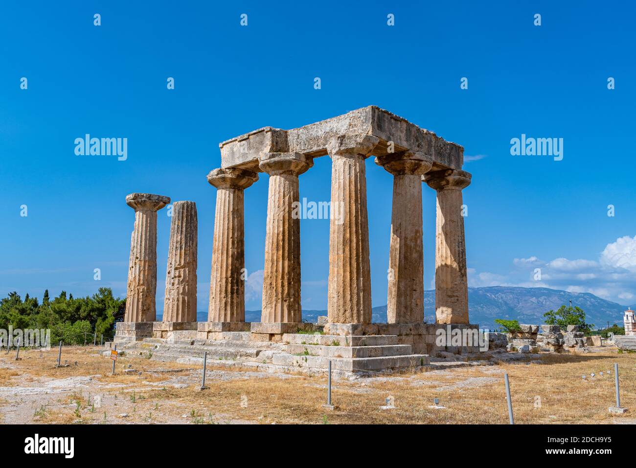 Temple of Apollo at Ancient Corinth Stock Photo - Alamy