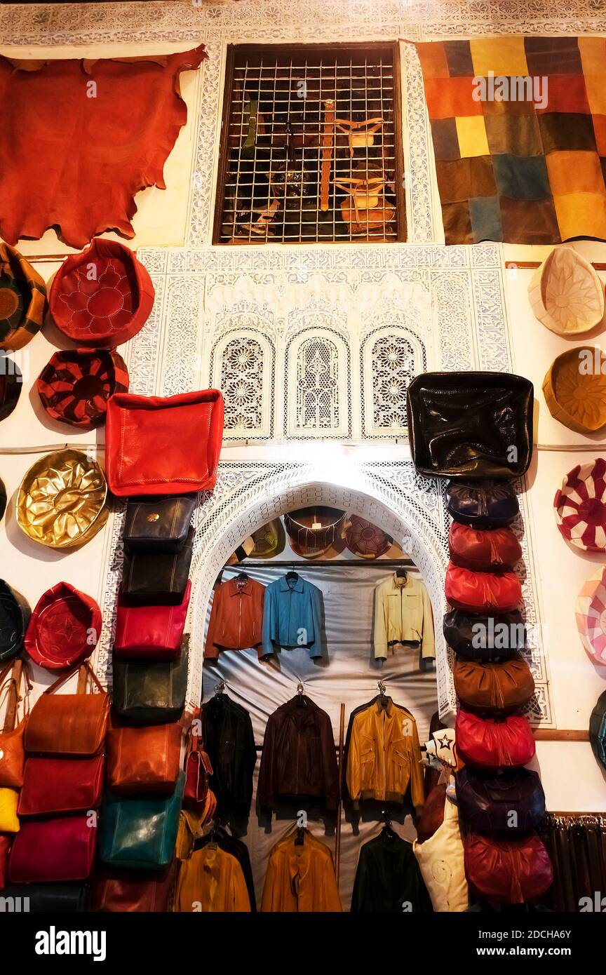 Tanneries of Fes, Morocco, Africa - one of the most touristic landmarks ...