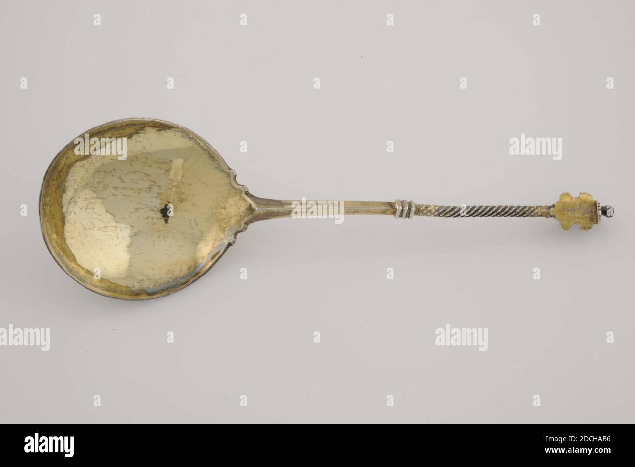 spoon, Anonymous, 1644, General: 19 x 5.9 x 2.3cm 190 x 59 x 23mm, lion ...