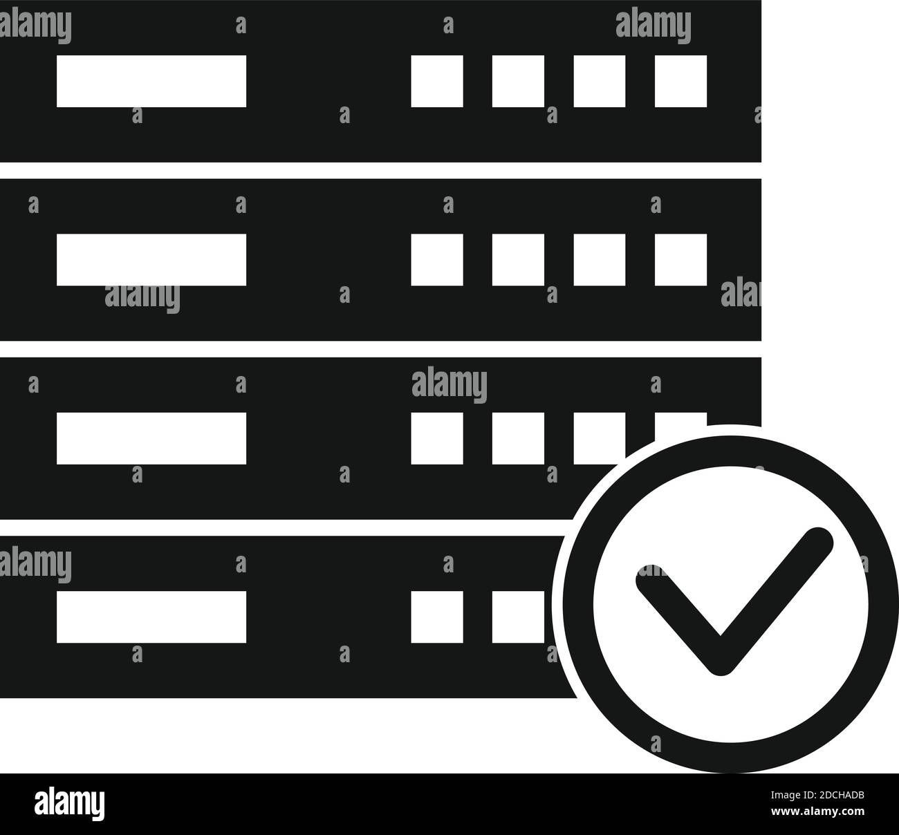 Protected server icon, simple style Stock Vector Image & Art - Alamy