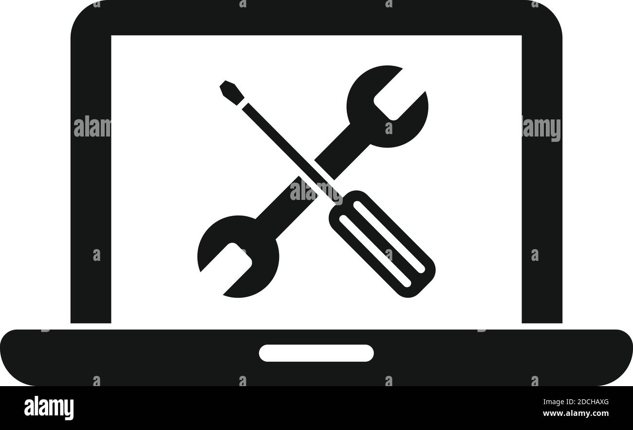 Laptop repair icon, simple style Stock Vector Image & Art - Alamy