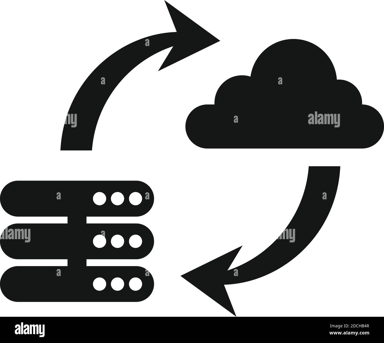 Save data cloud server icon, simple style Stock Vector Image & Art - Alamy