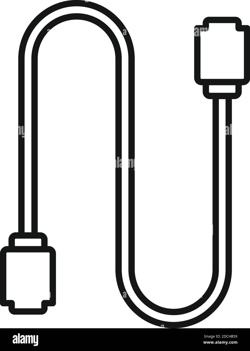 Computer cable icon, outline style Stock Vector Image & Art - Alamy
