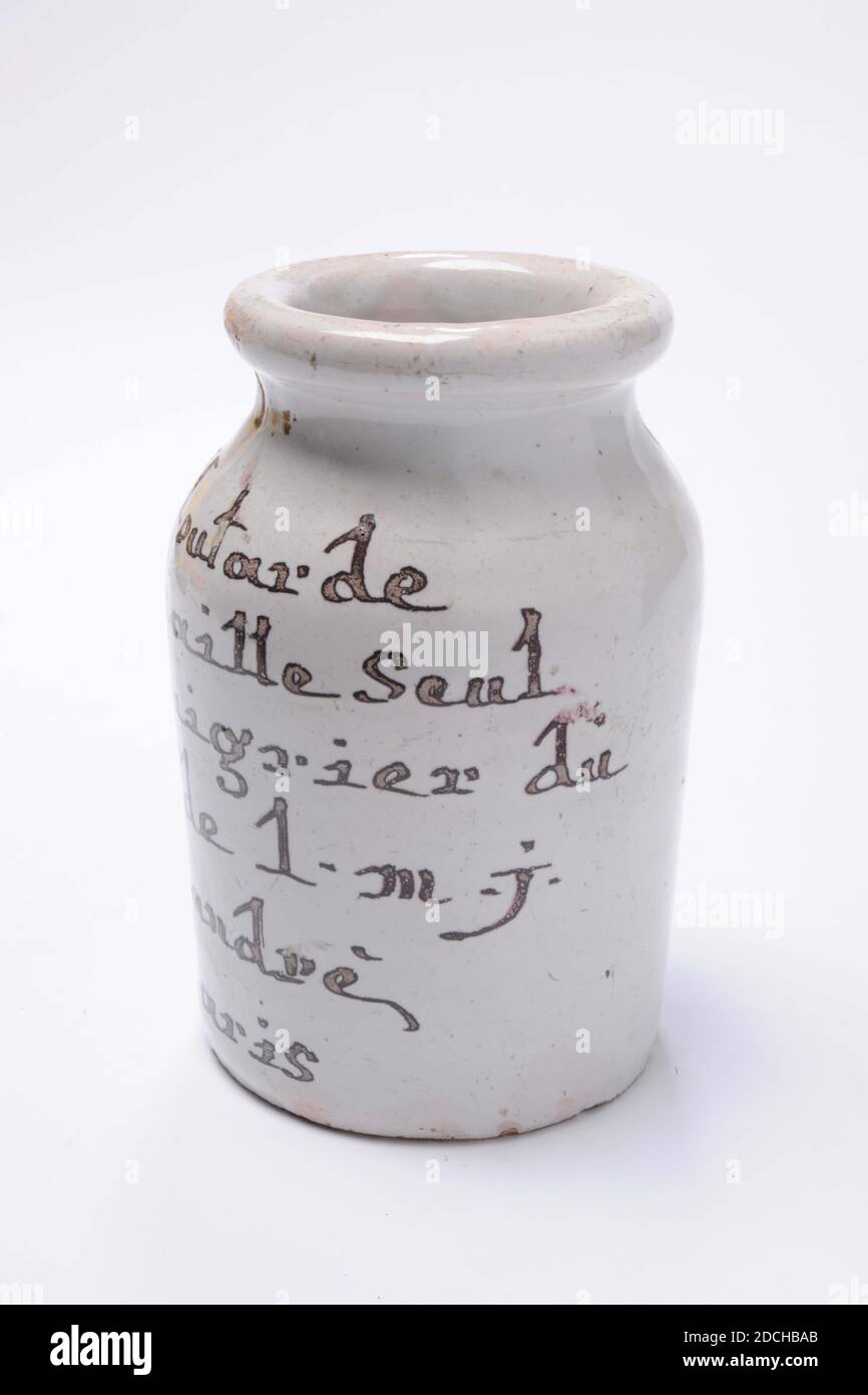 mustard pot, Anonymous, 18th century, tin glaze, earthenware, Mustard ...