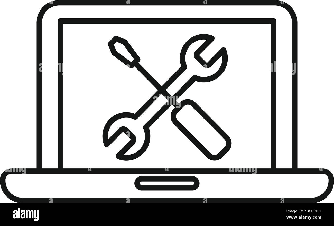 Laptop repair Black and White Stock Photos & Images - Alamy