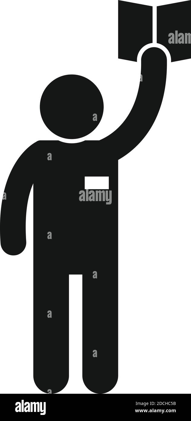 Tour guide man icon, simple style Stock Vector Image & Art - Alamy