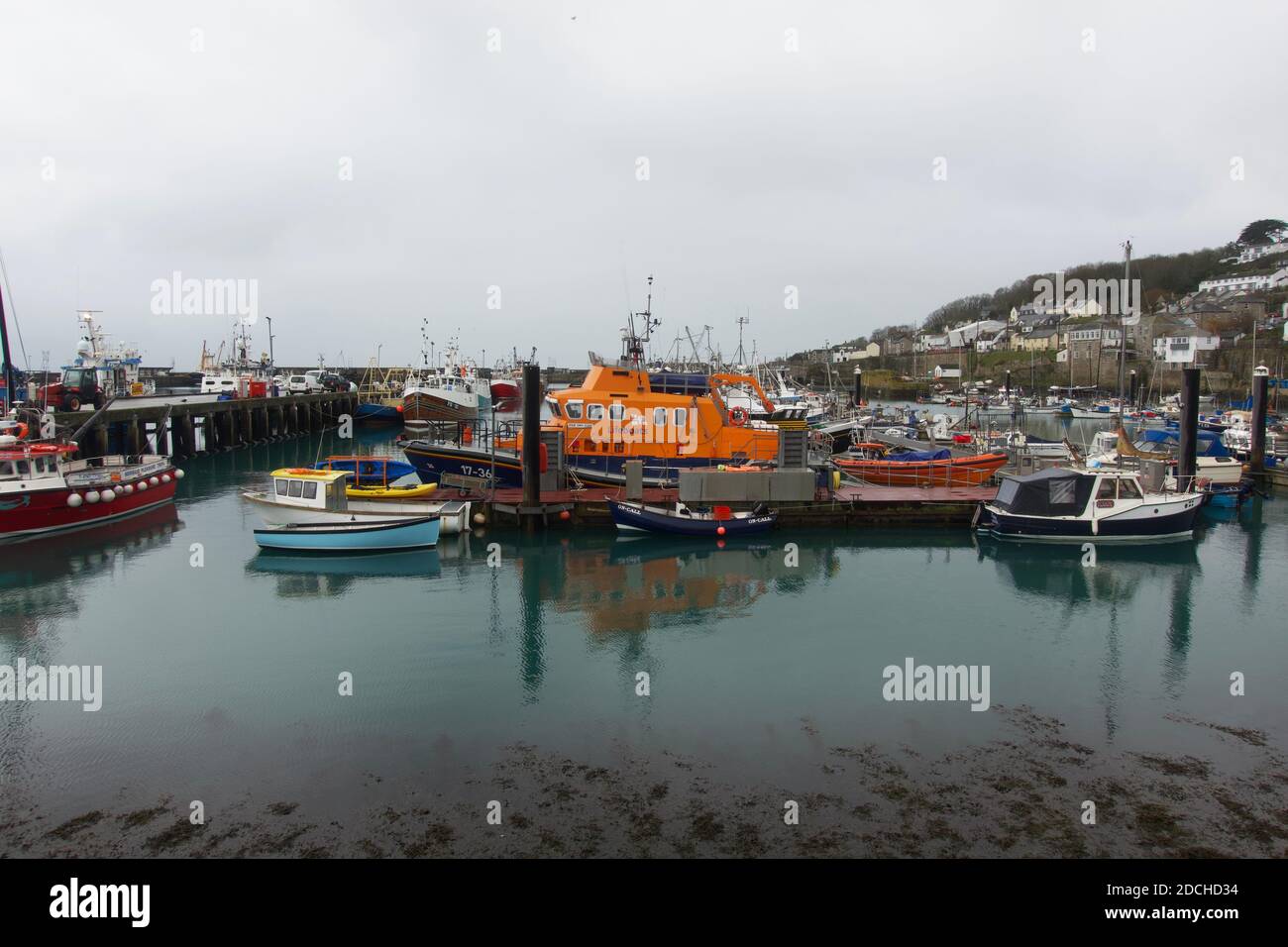 RNLI Lifeboat the "Ivan Ellen" stationed at Newlyn Harbour in Cornwall ...