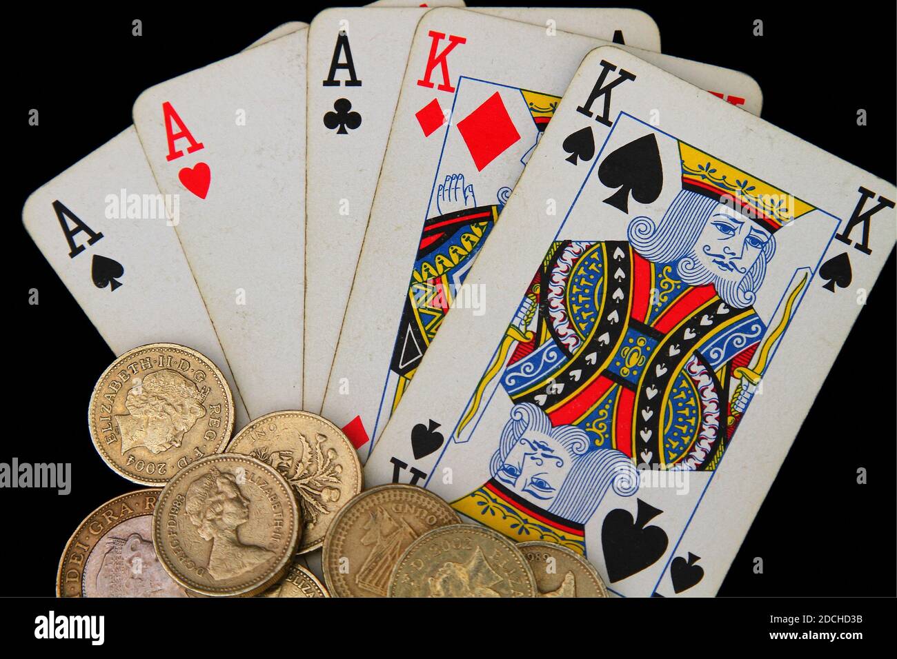 Full House Playing Cards High Resolution Stock Photography and Images ...