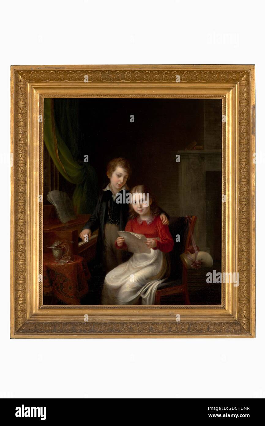 Girl shoulders boy Cut Out Stock Images & Pictures - Alamy