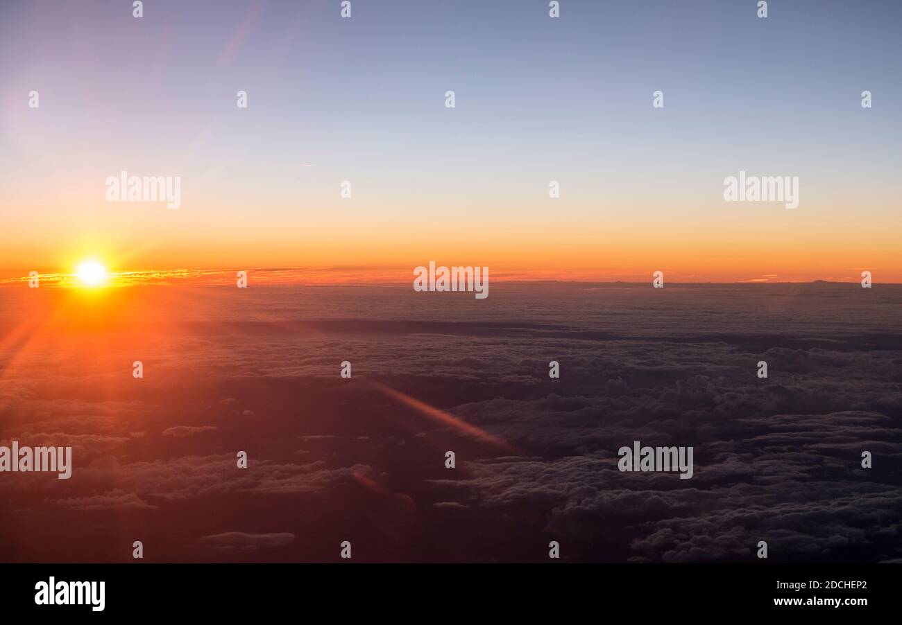Close shot sunset clouds over hi-res stock photography and images - Alamy