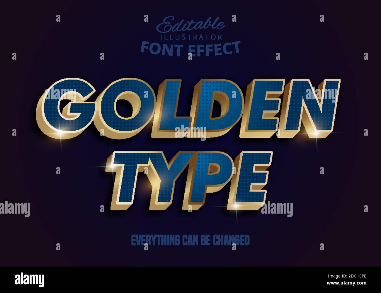 Gold text effect hi-res stock photography and images - Alamy