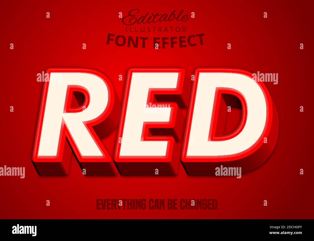 Alphabet red text Stock Vector Images - Alamy