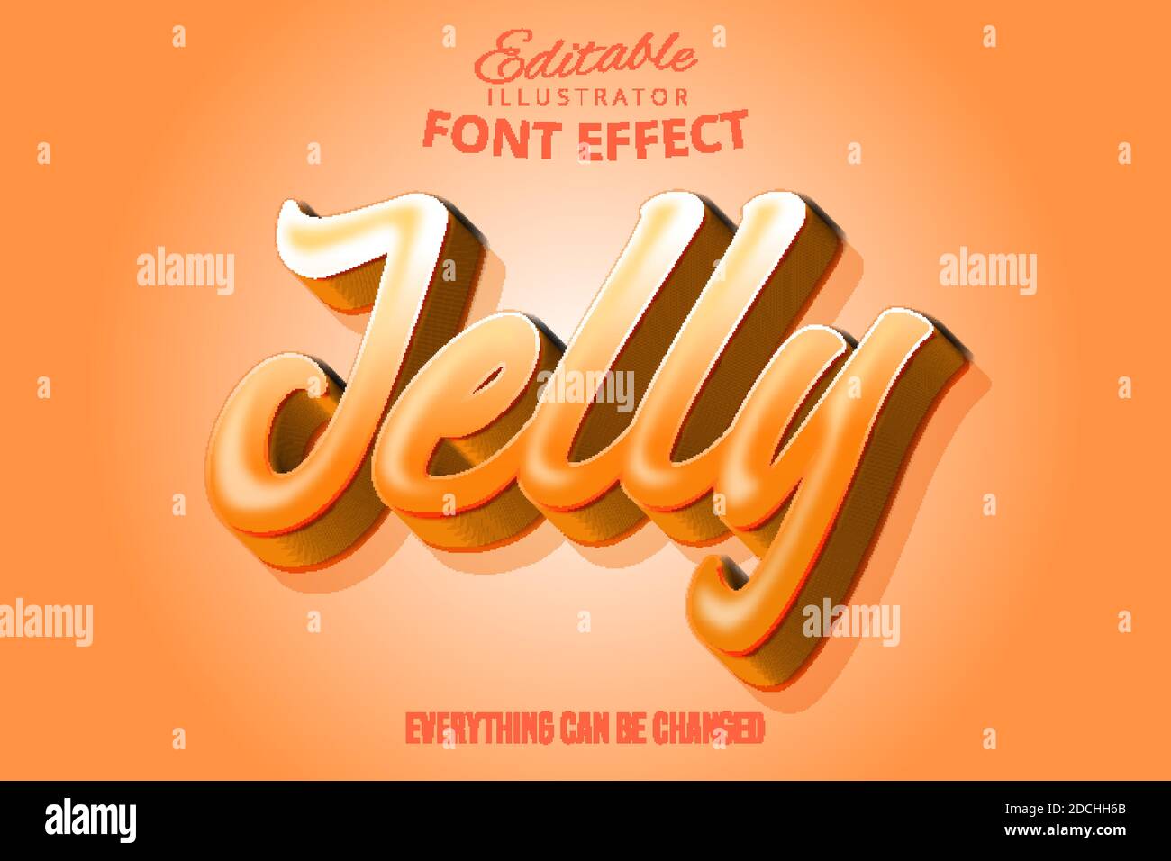 Candy 3d text effect hi-res stock photography and images - Alamy