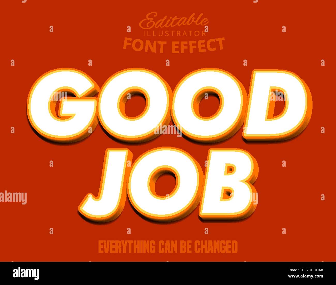 Job shadow text Stock Vector Images - Alamy